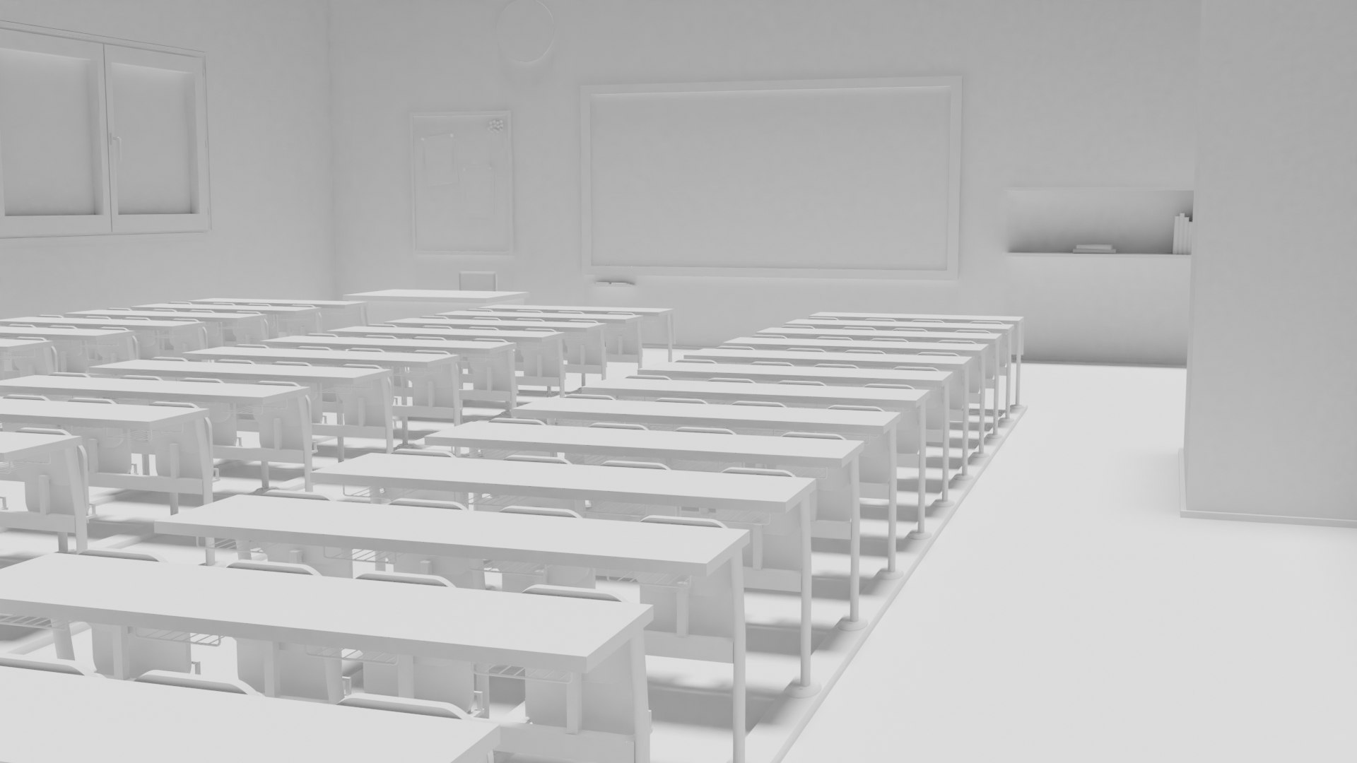 3D Classroom Interior Class - TurboSquid 1520250