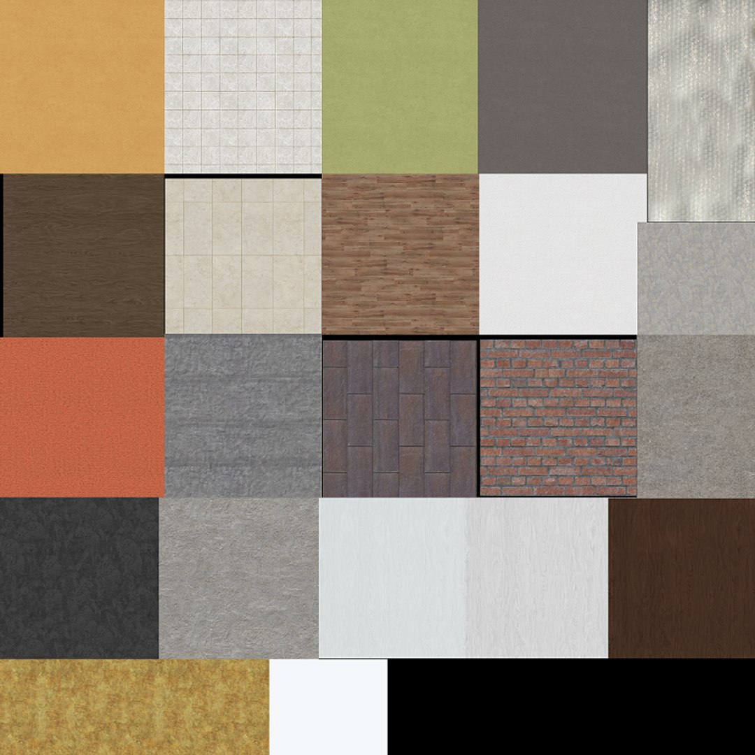 Brick Apartment Building Interior Exterior 3d Obj