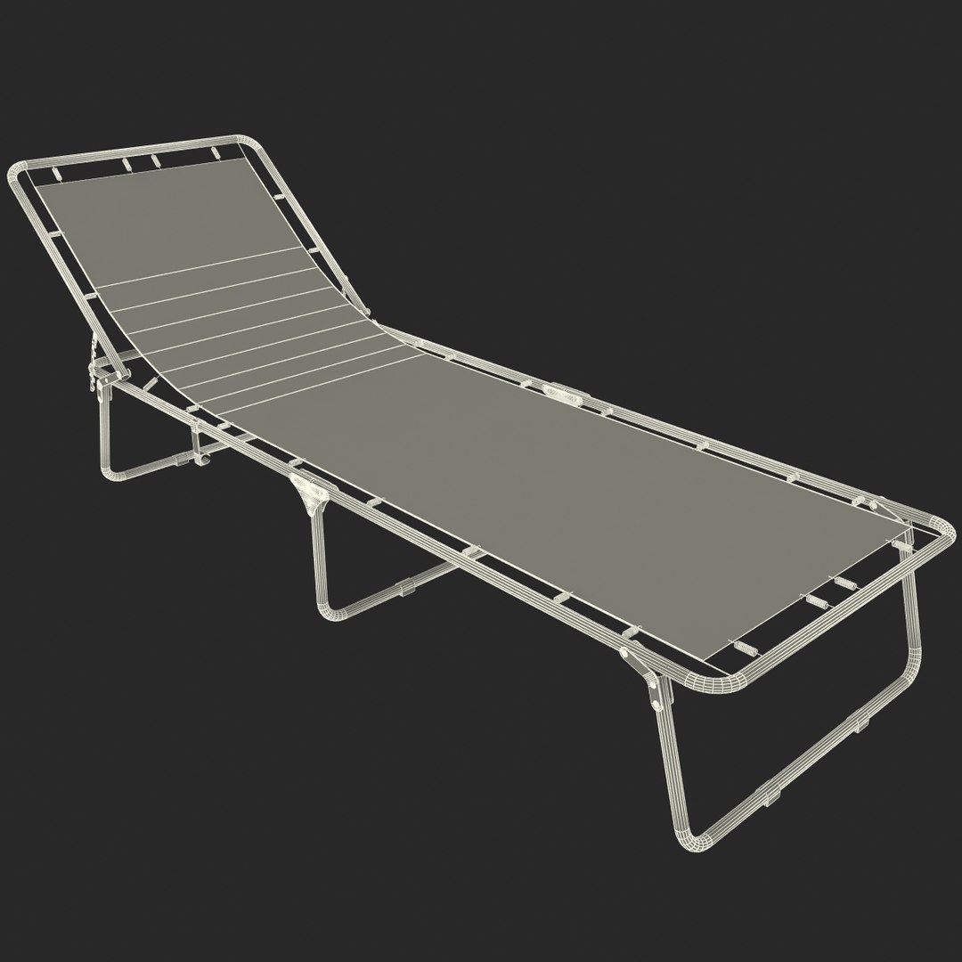 Folding Cot 3d Model