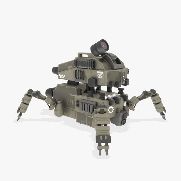 Sci-fi spider robot BM9 3D model - TurboSquid 1989442