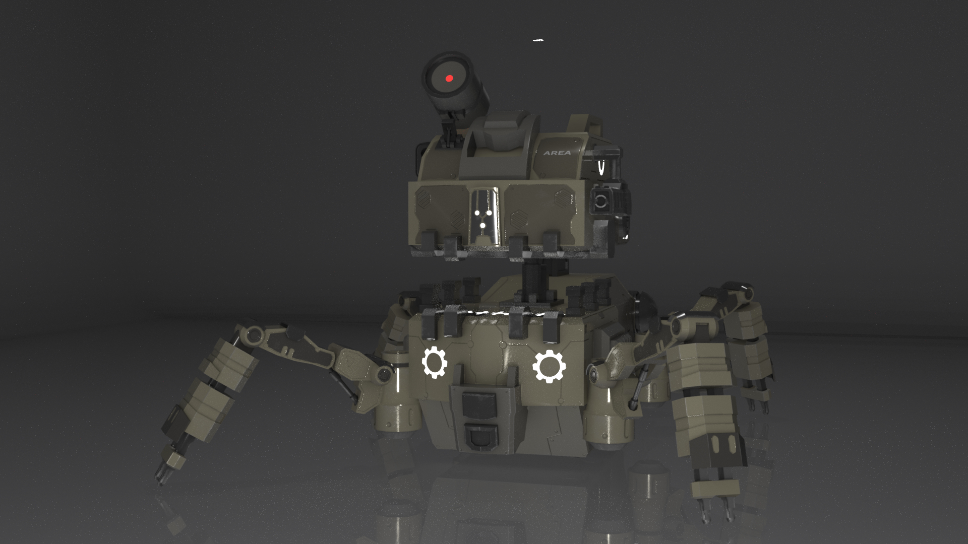 Sci-fi spider robot BM9 3D model - TurboSquid 1989442