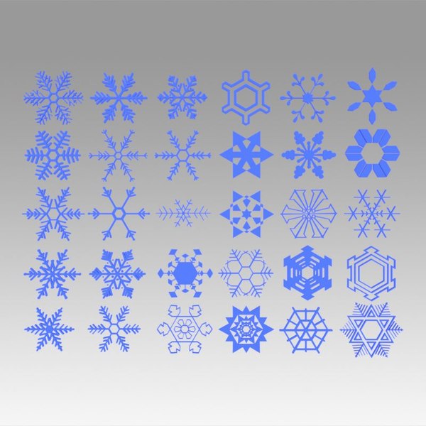 Snowflake OBJ Models for Download | TurboSquid