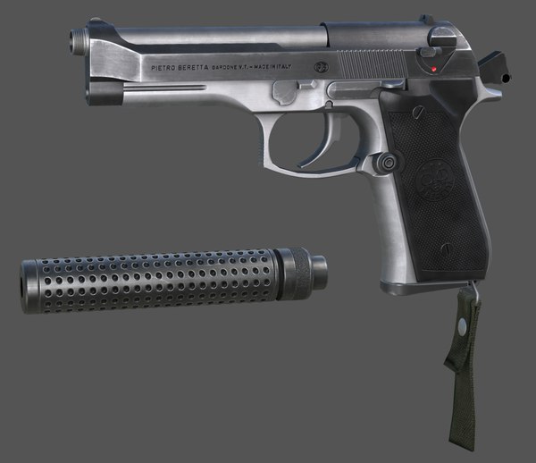modelo 3d Pistola m9 - TurboSquid 667797