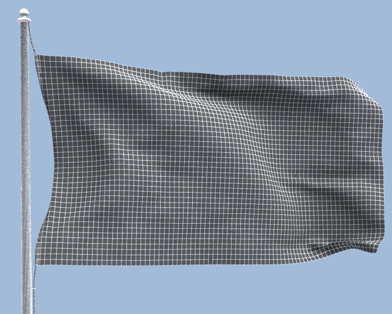 Flag Wind 3d Model