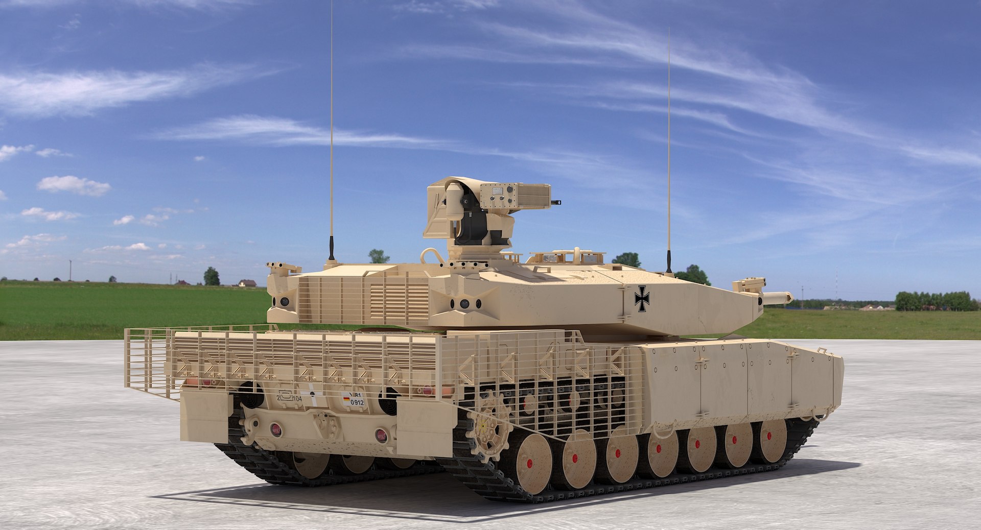 leopard 2 mbt revolution 3d max