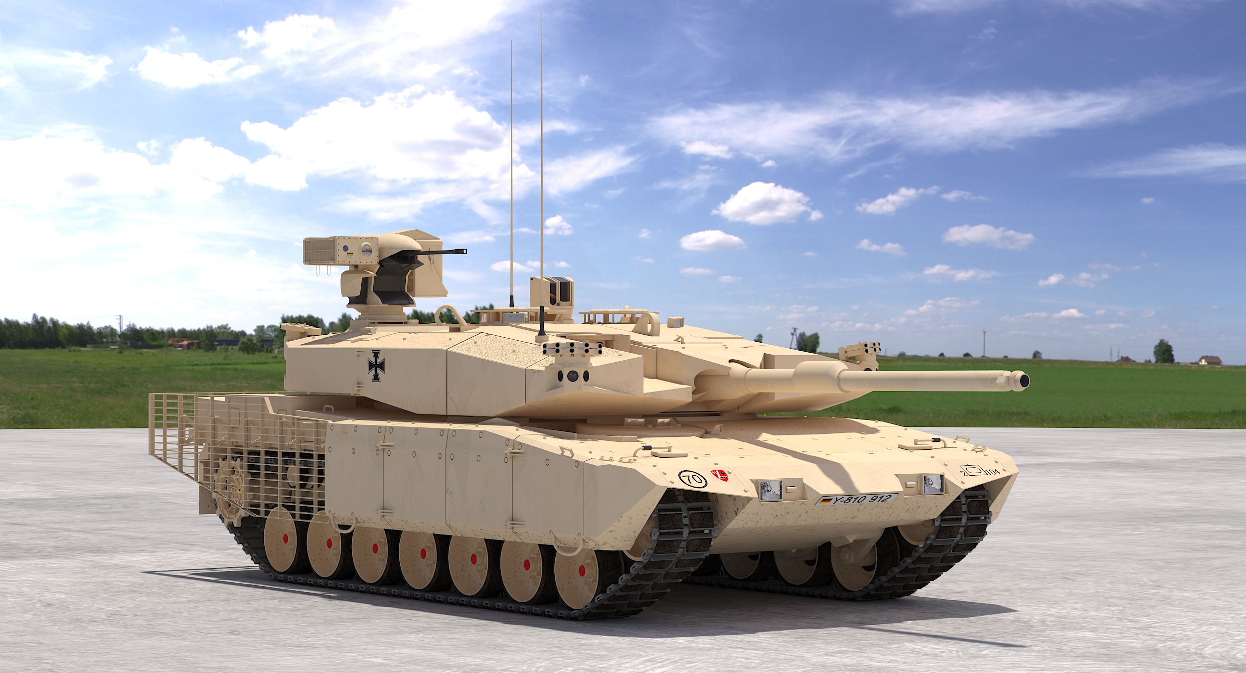 modelo 3d Leopard 2 MBT Revolution (Desierto) - TurboSquid 1070970
