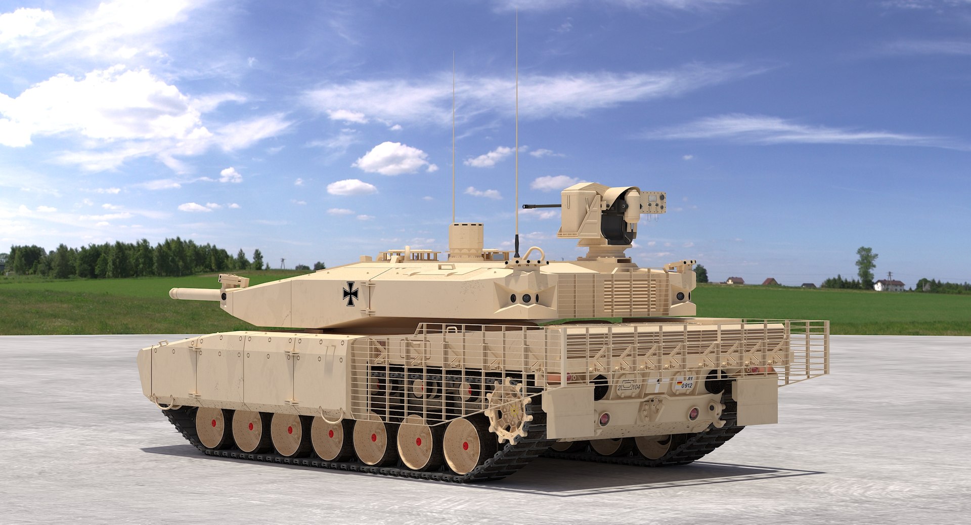 leopard 2 mbt revolution 3d max