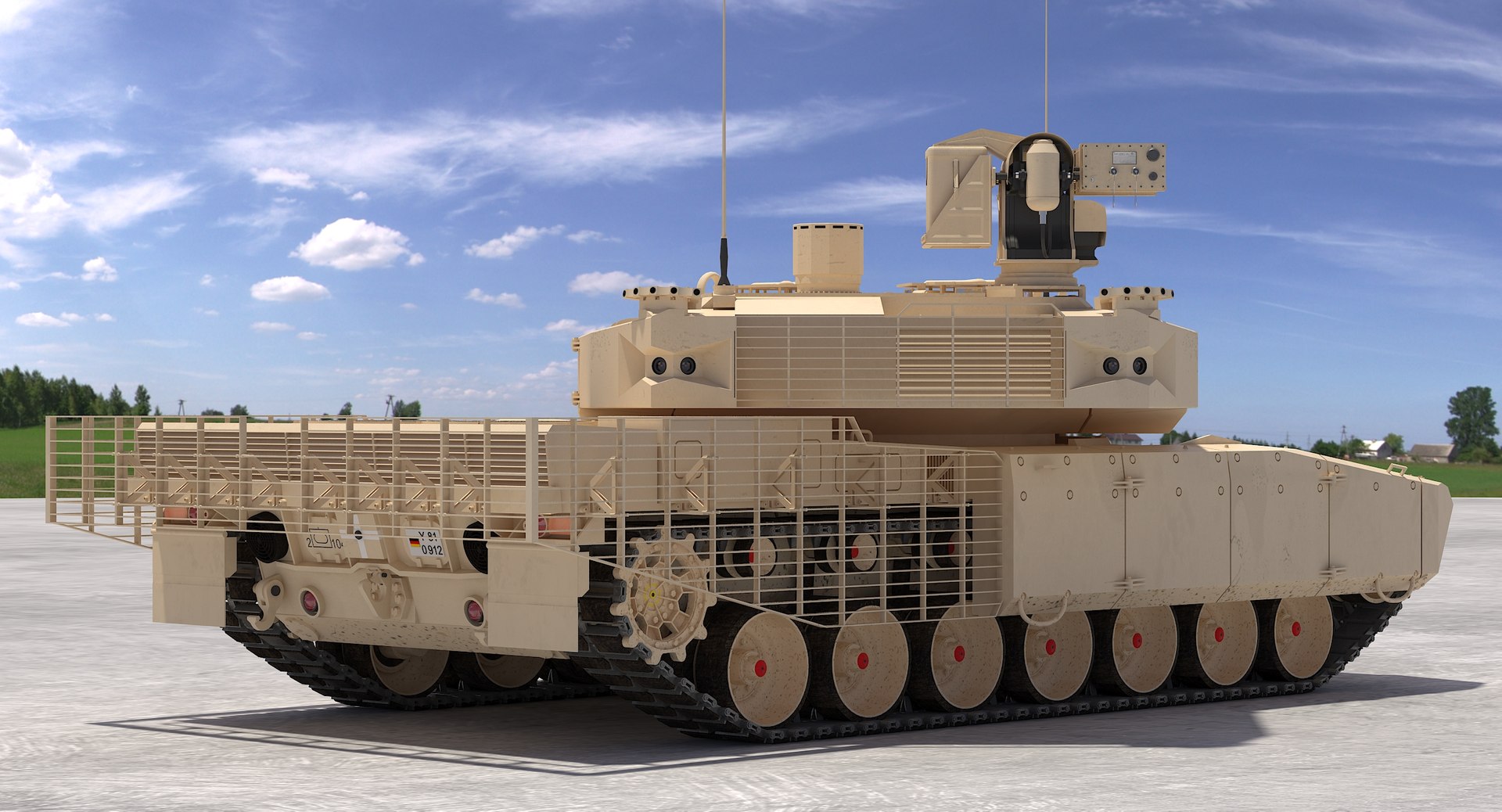 leopard 2 mbt revolution 3d max