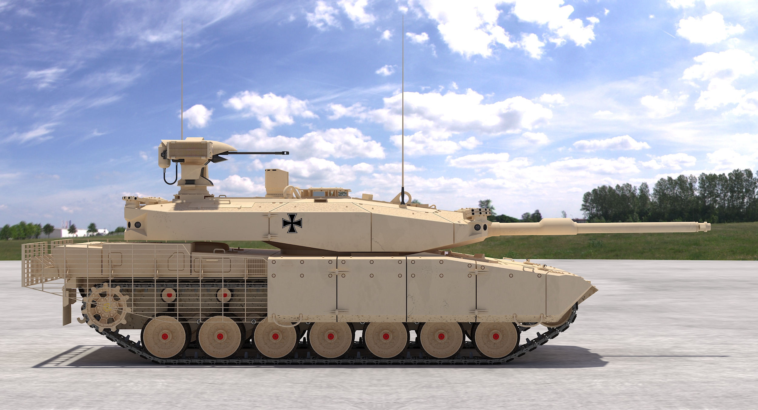 leopard 2 mbt revolution 3d max