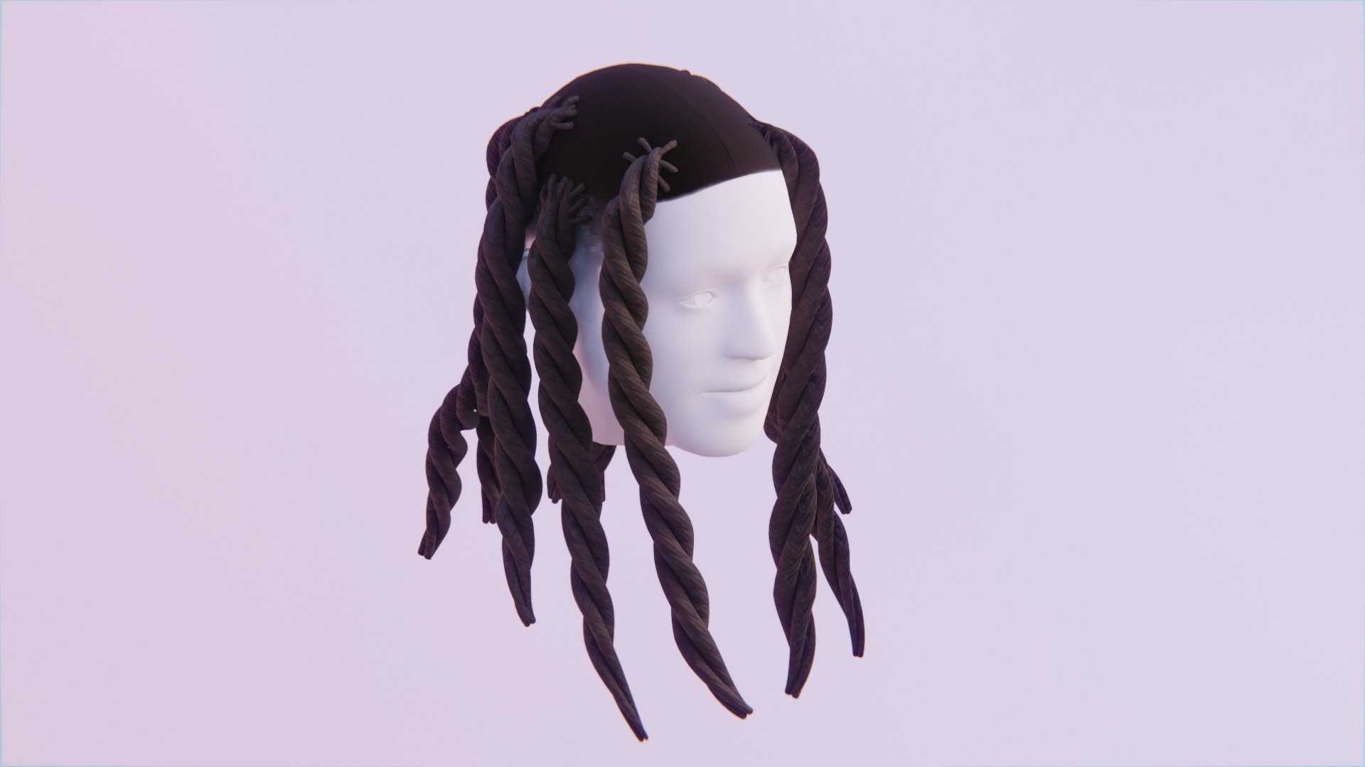 Large Braided Dreads Model - TurboSquid 1797256