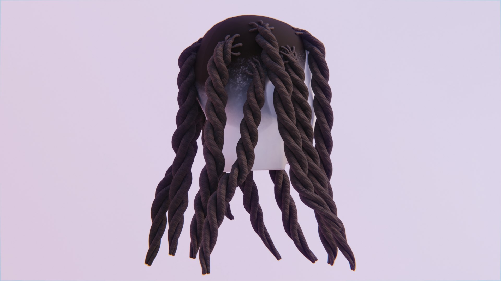 Large Braided Dreads Model - TurboSquid 1797256