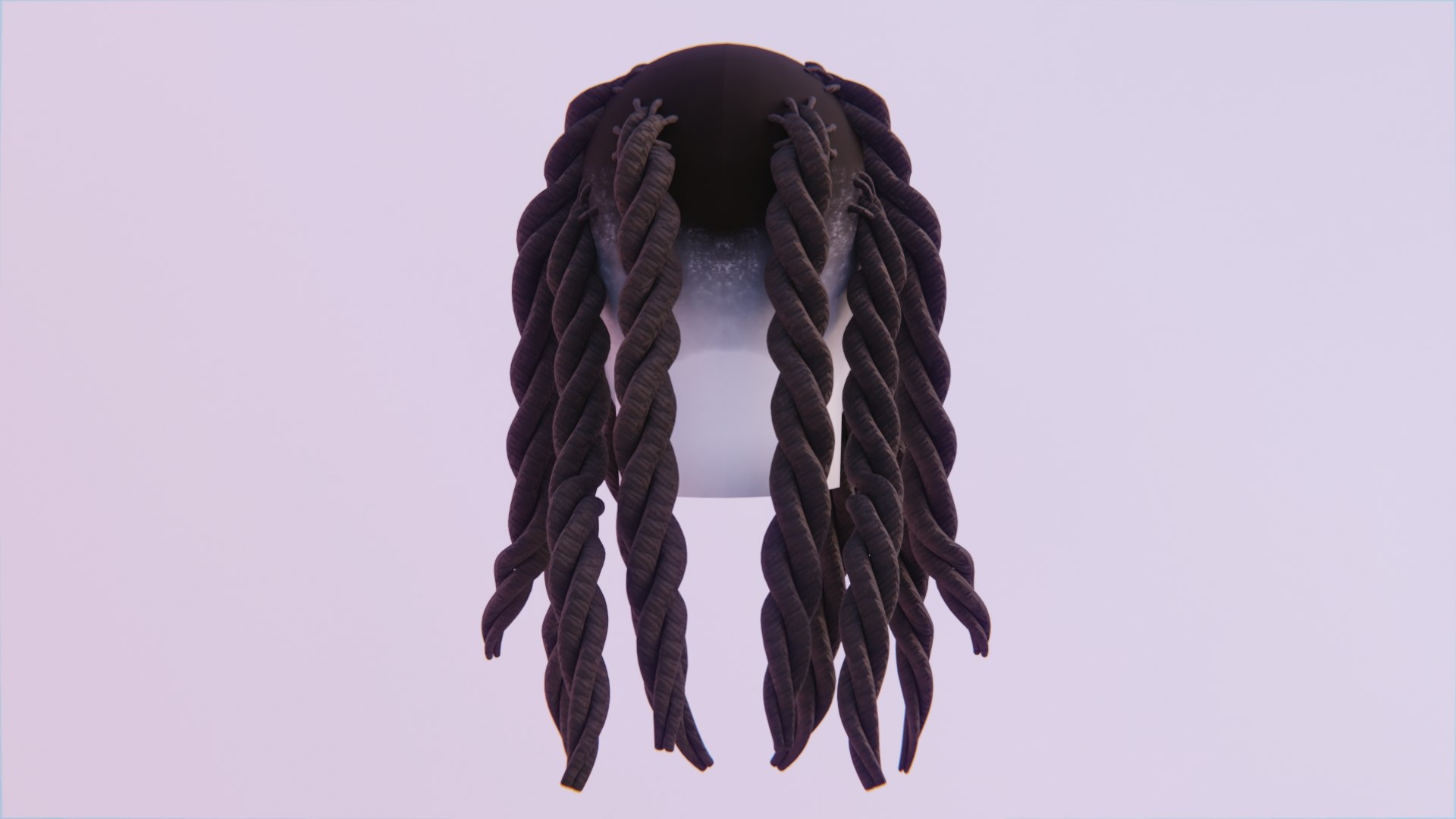 Large Braided Dreads Model - TurboSquid 1797256