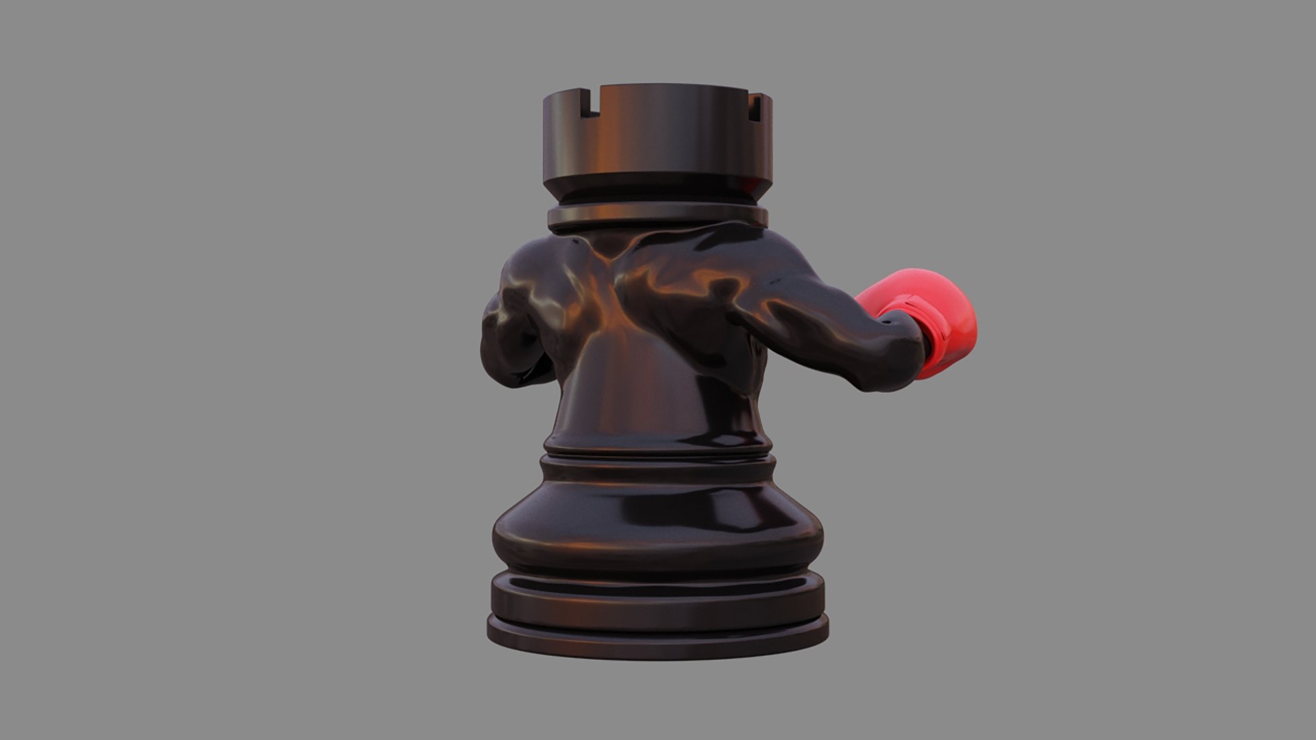 Chess Piece Boxer Rook Model - TurboSquid 1993534