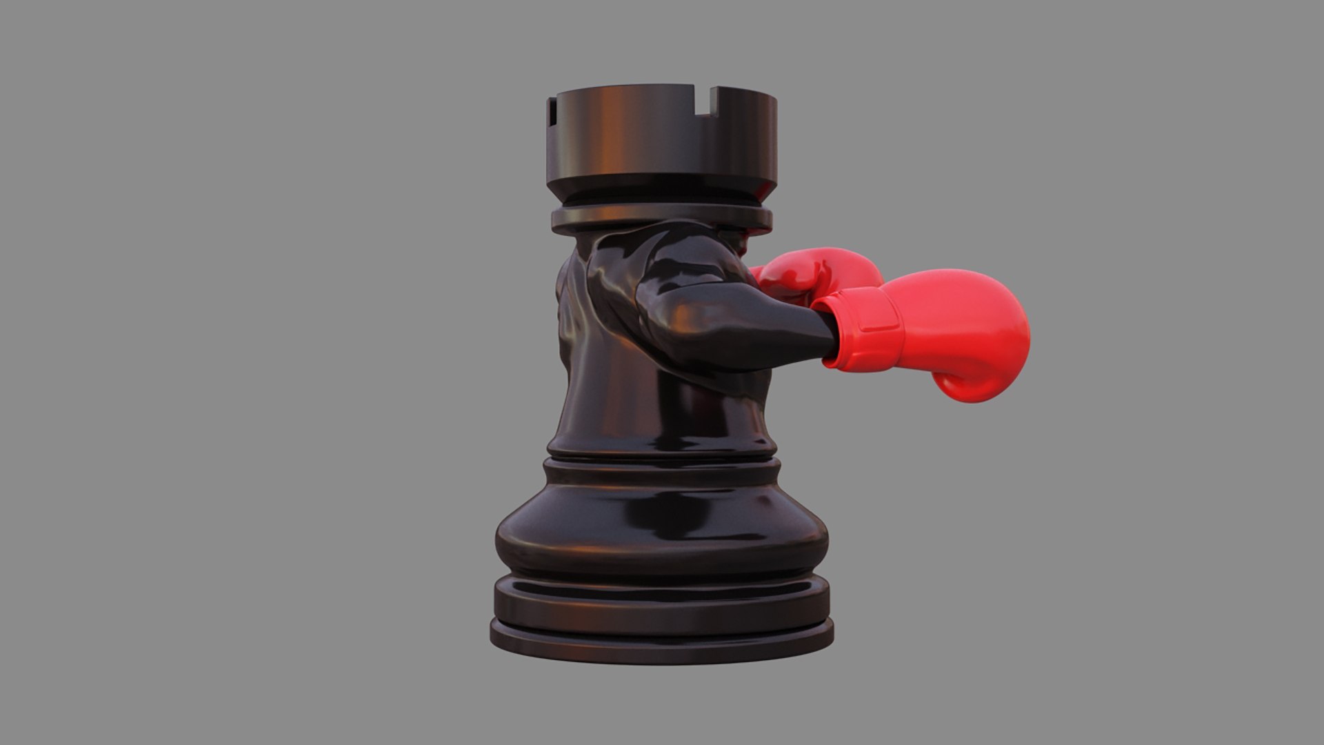 Chess Piece Boxer Rook Model - TurboSquid 1993534