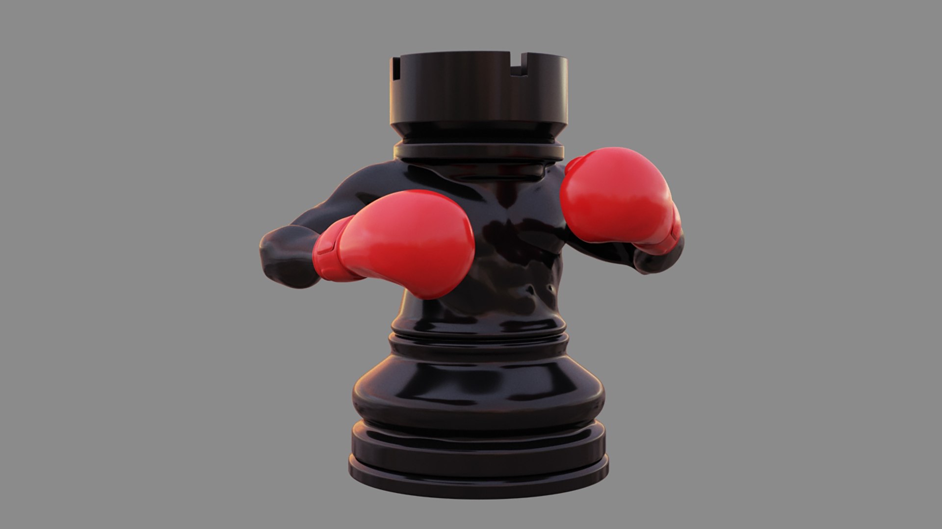 Chess Piece Boxer Rook Model - TurboSquid 1993534
