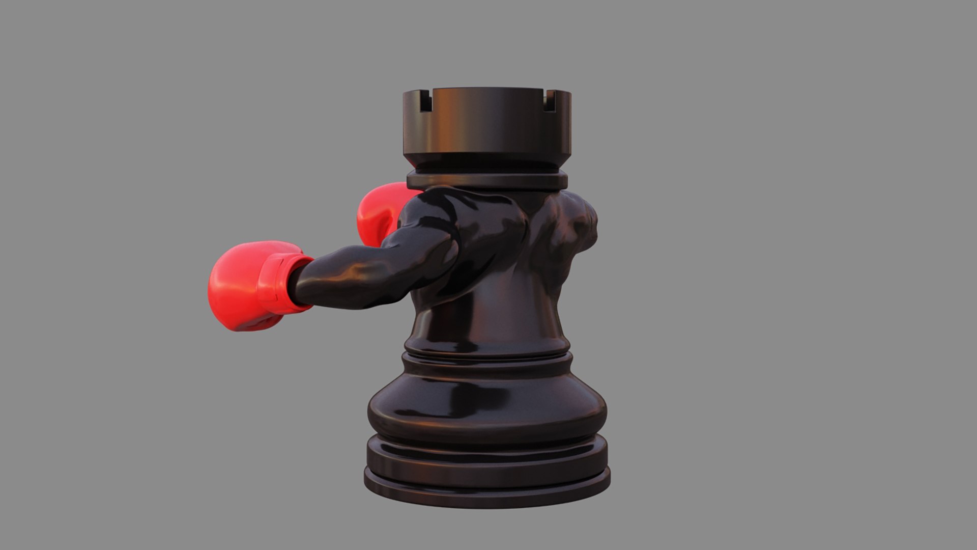 Chess Piece Boxer Rook Model - TurboSquid 1993534