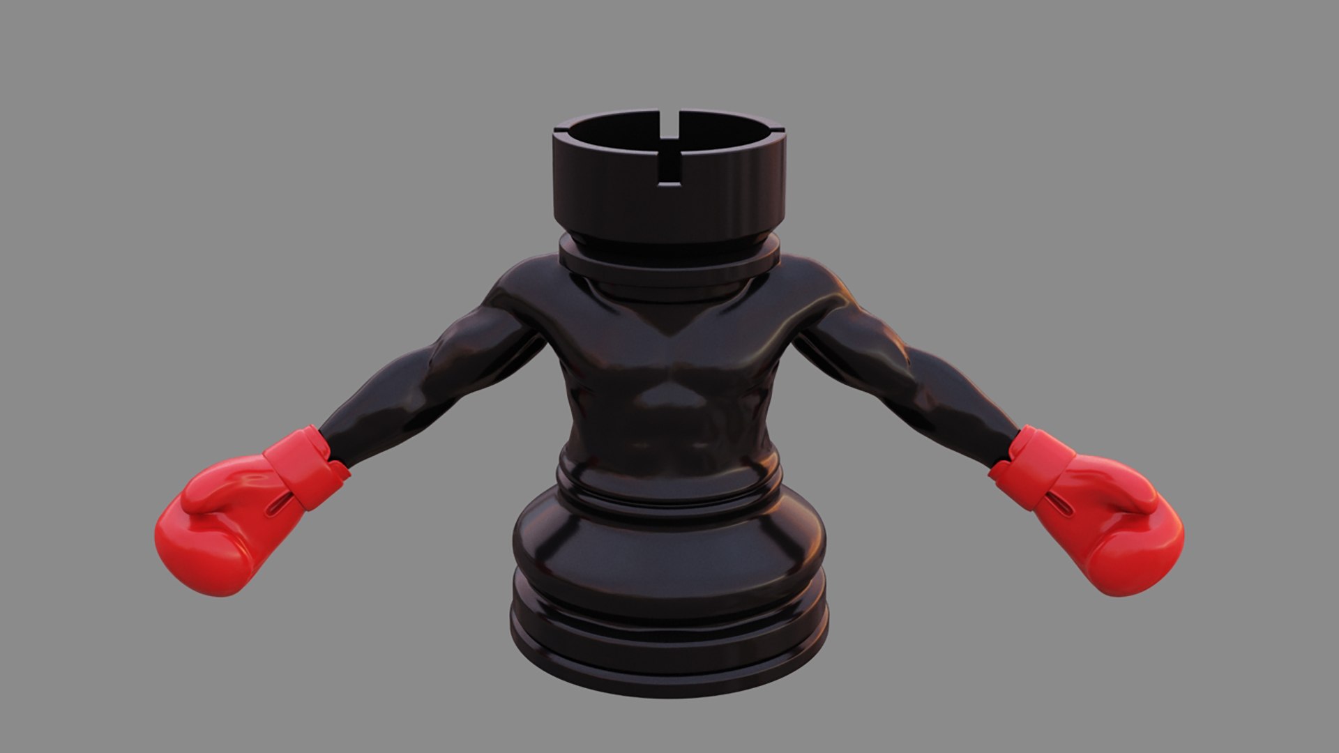 Chess Piece Boxer Rook Model - TurboSquid 1993534