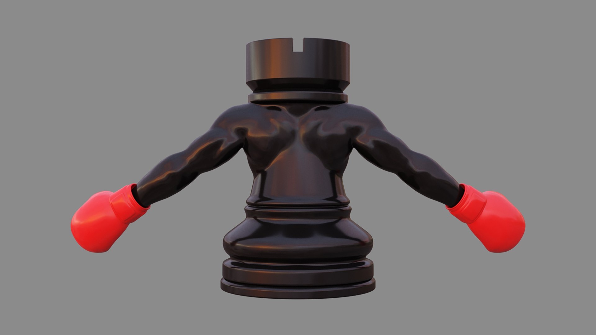 Chess Piece Boxer Rook Model - TurboSquid 1993534