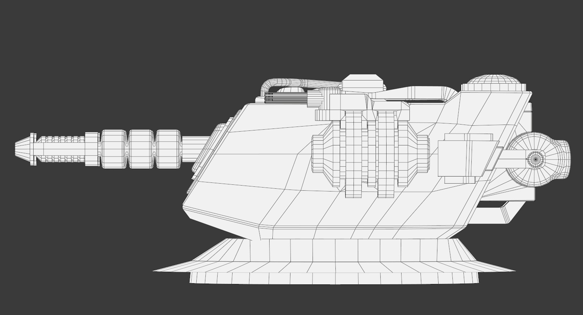 Heavy Laser Cannon 2 3D Model - TurboSquid 1407453