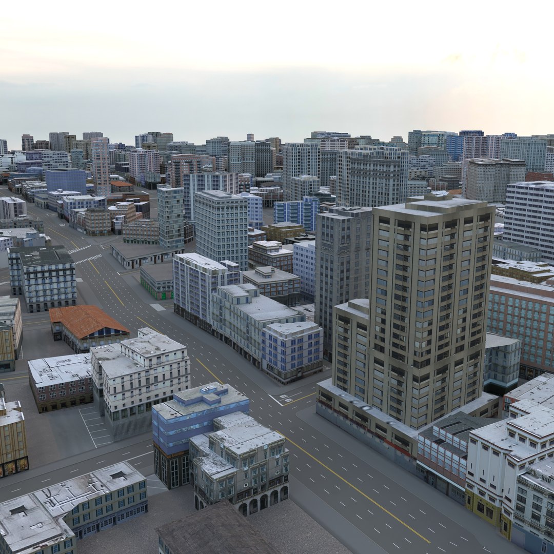City 104 3D Model - TurboSquid 2219116