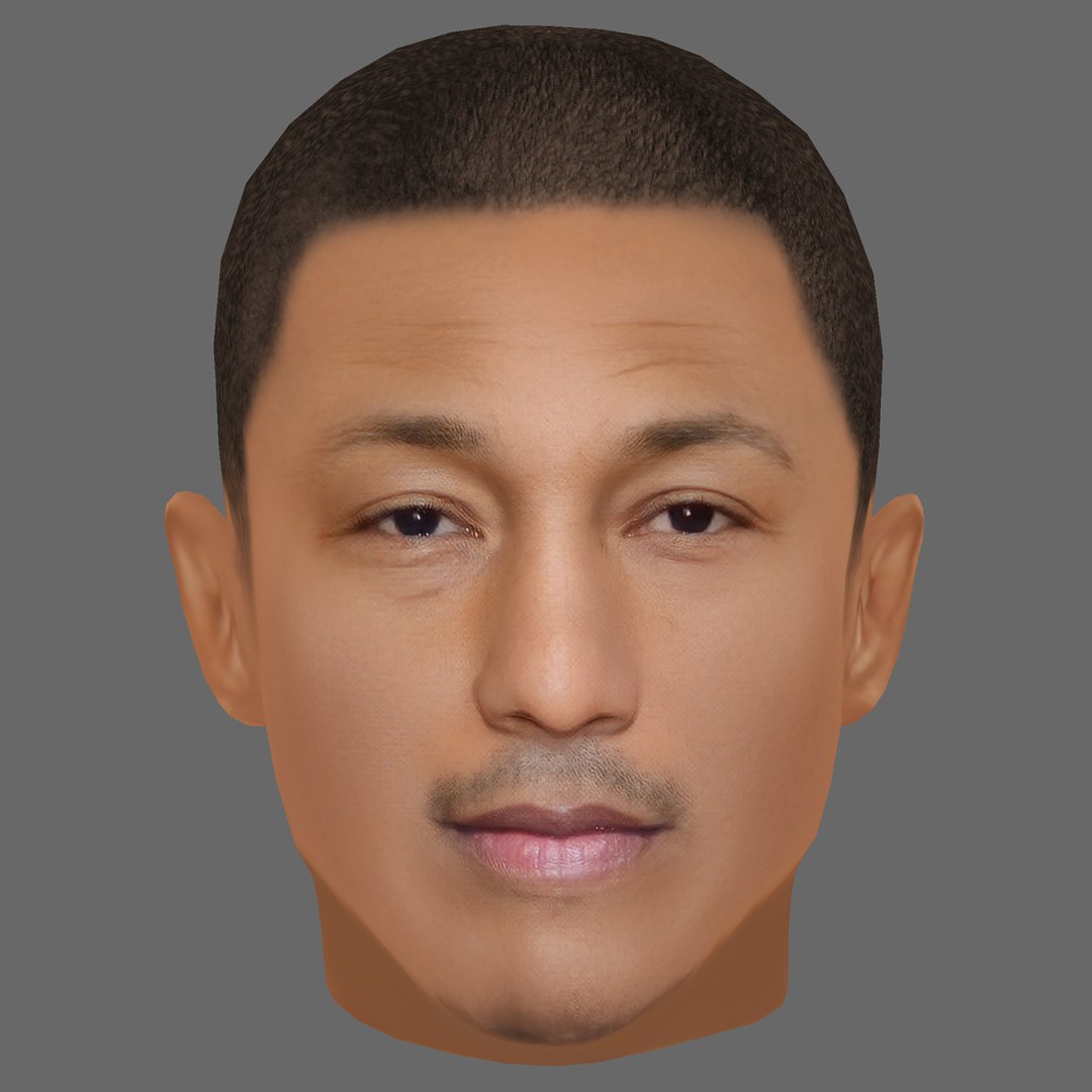 Pharrell Williams Head - Low Poly Head For Game Low-poly 3D Model ...