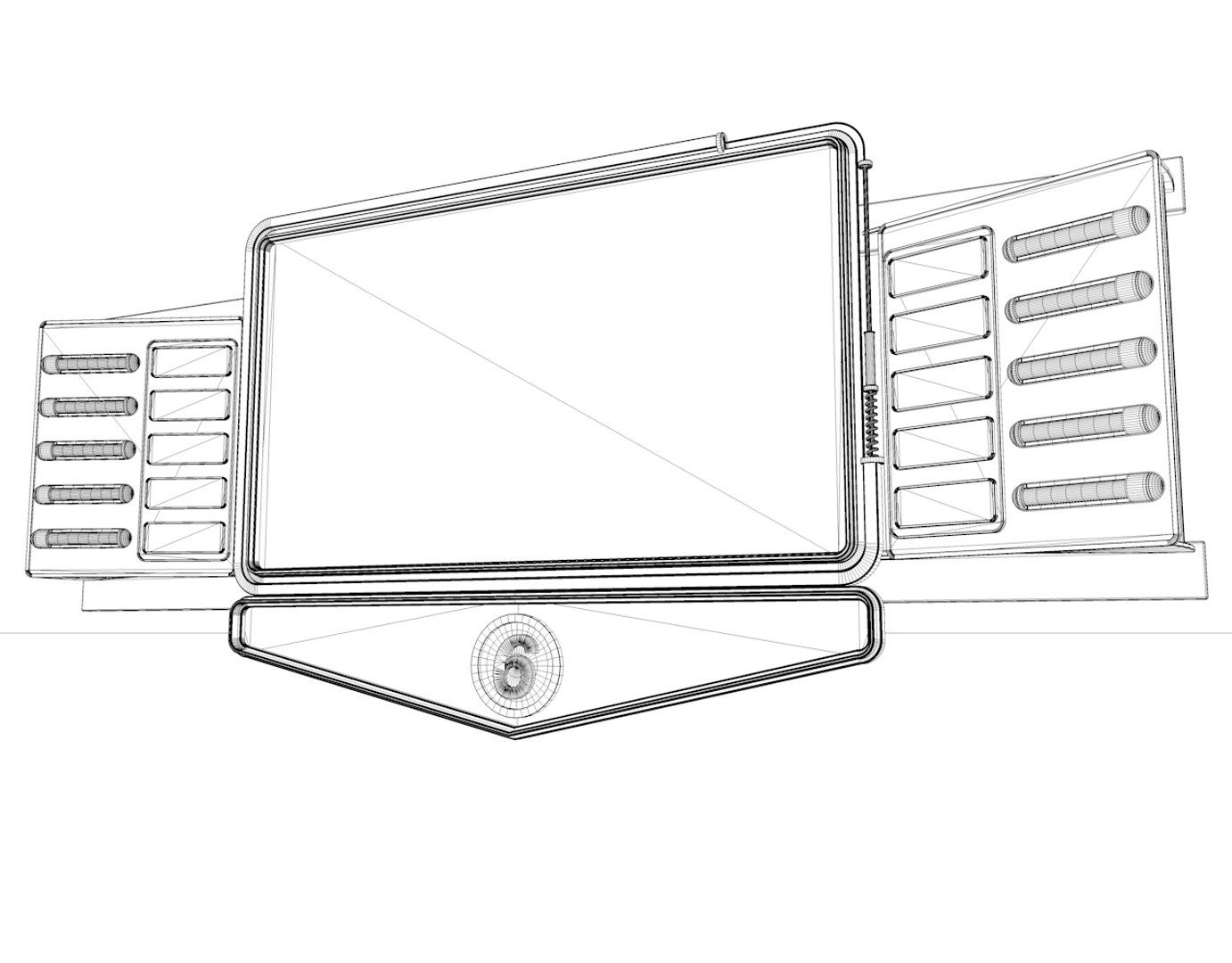 Video Board Broadcast Screen 3d 3ds
