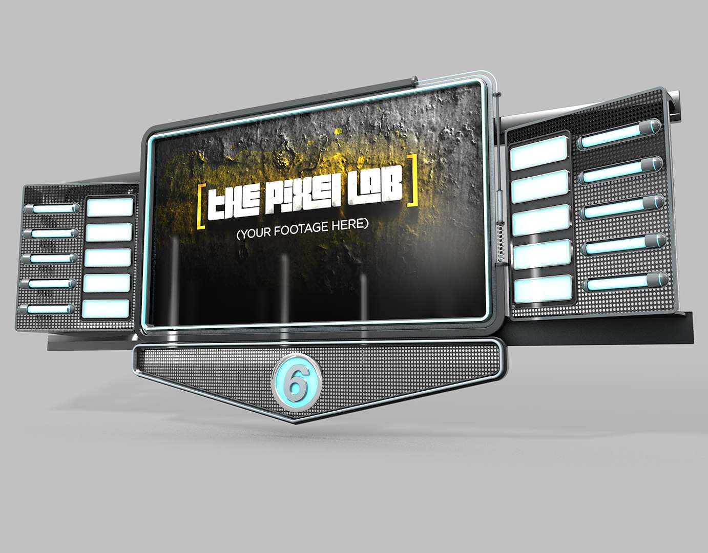 Video Board Broadcast Screen 3d 3ds