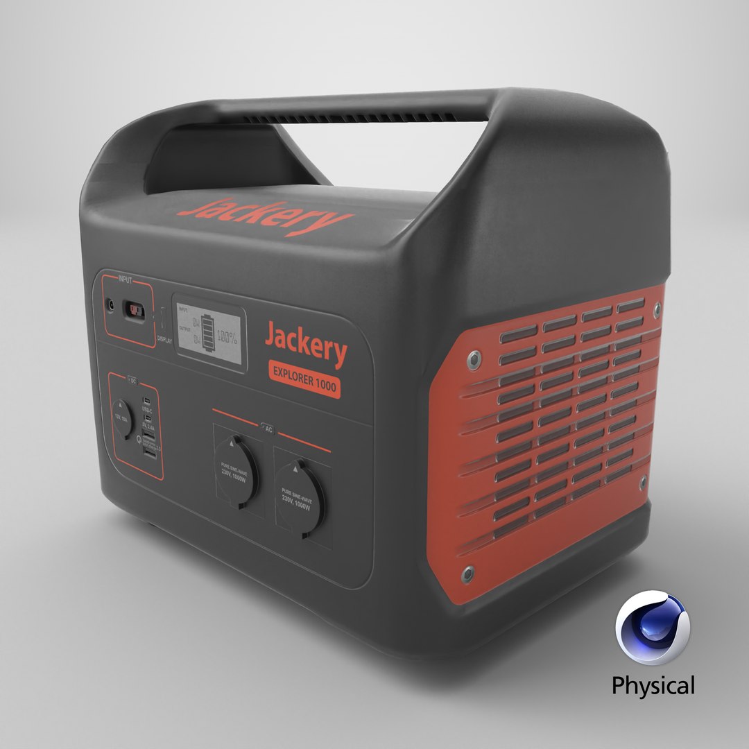Portable Power Station Jackery Explorer 1000 3D Model - TurboSquid 2237290