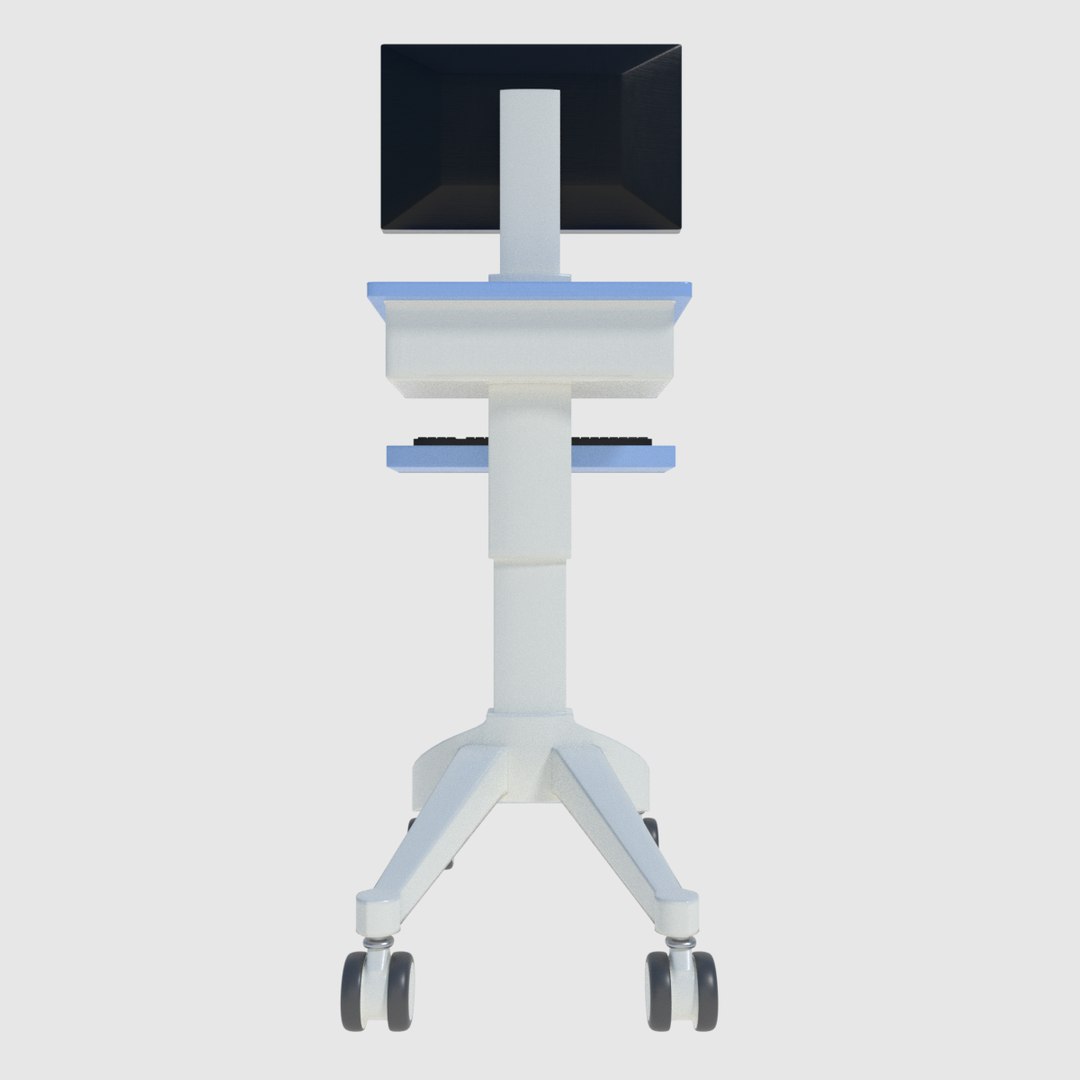 3d Model Medical Computer Cart