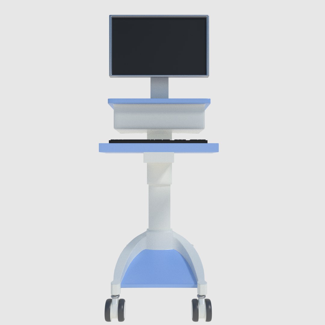 3d Model Medical Computer Cart
