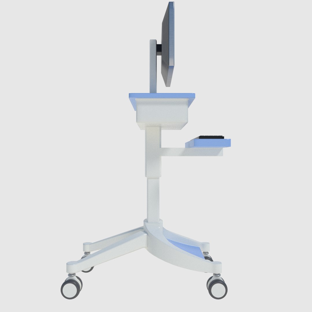3d Model Medical Computer Cart