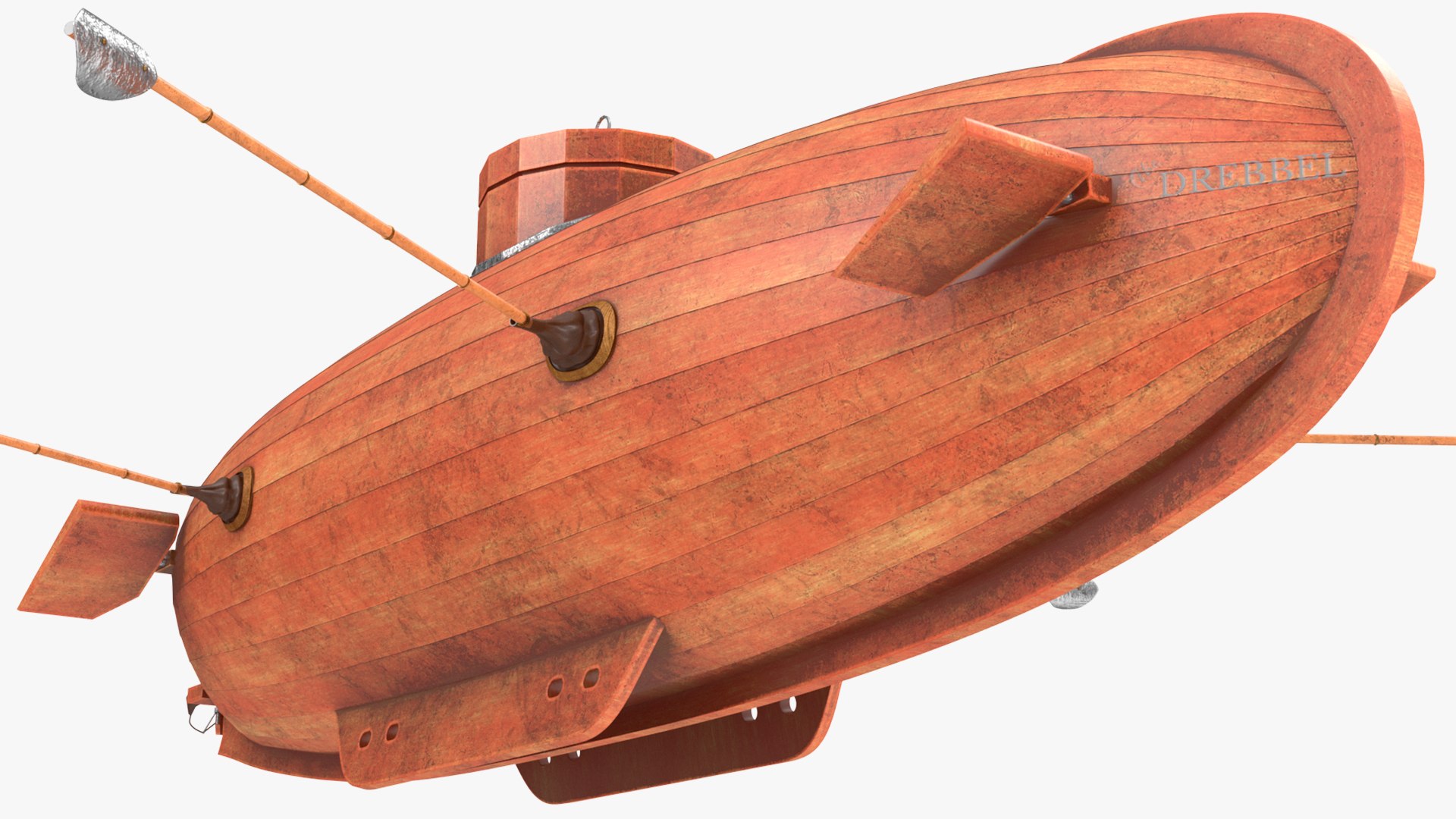 Old Wooden Submarine Rigged For Maya 3D - TurboSquid 2246208