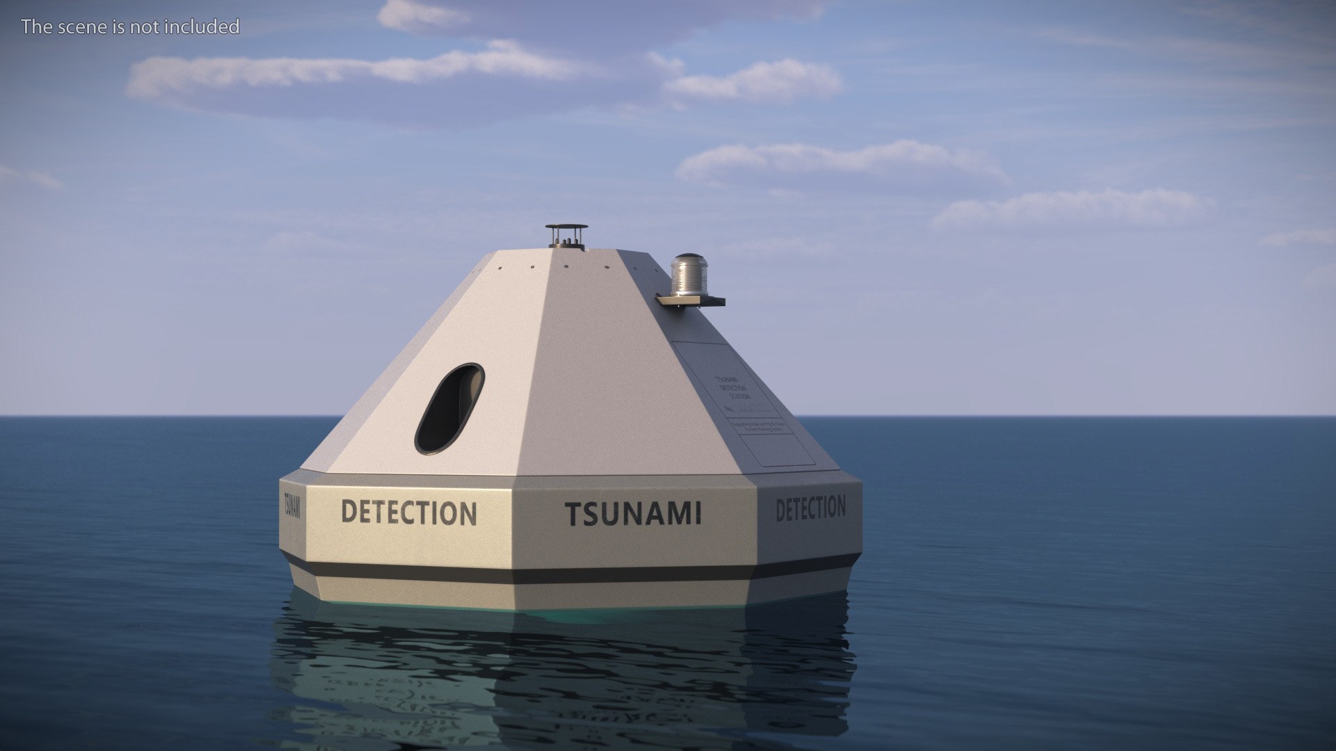 Tsunami Detection Buoy In Cable Deployment Phase 3d Model Turbosquid 2413155