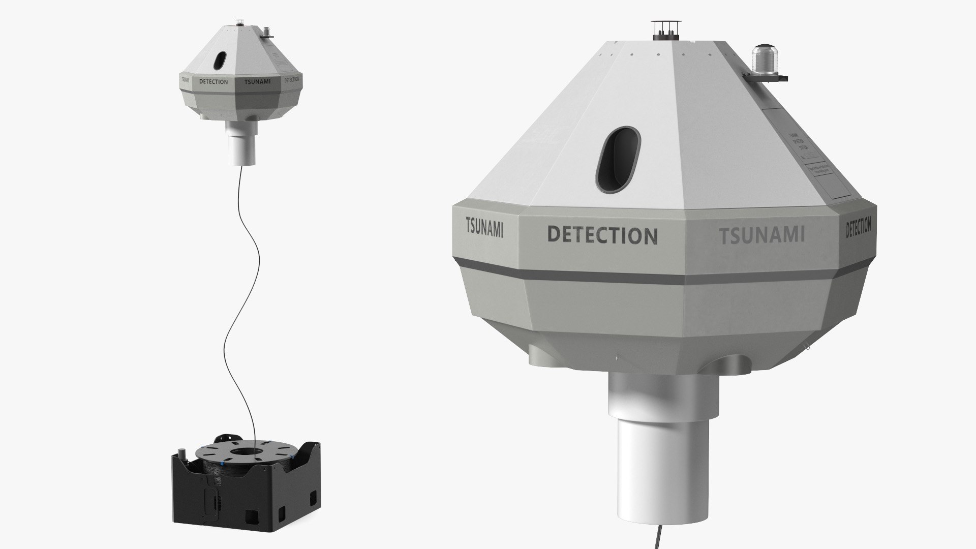Tsunami Detection Buoy In Cable Deployment Phase 3D Model - TurboSquid ...