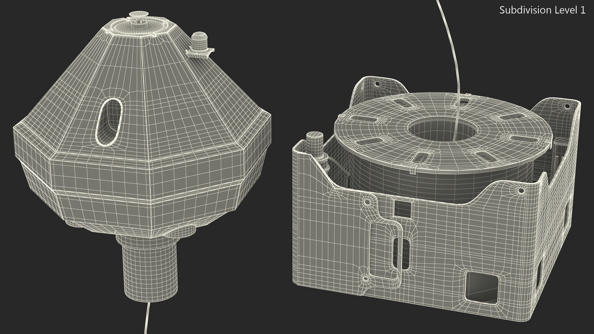 Tsunami Detection Buoy In Cable Deployment Phase 3d Model Turbosquid 2413155