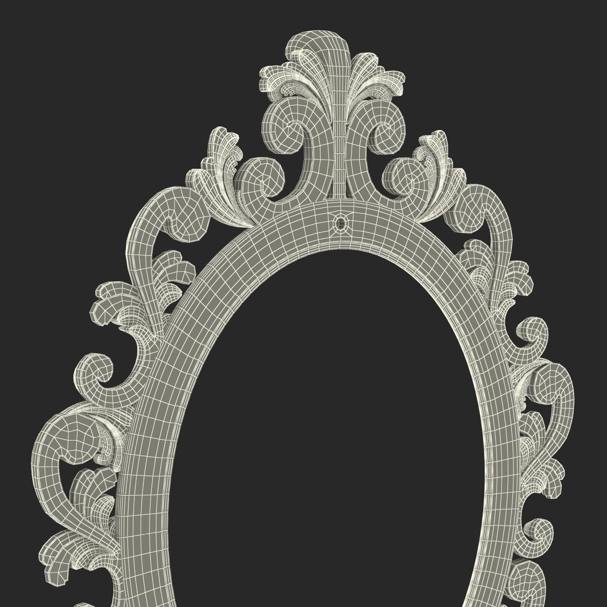 3d baroque picture frame 6 model
