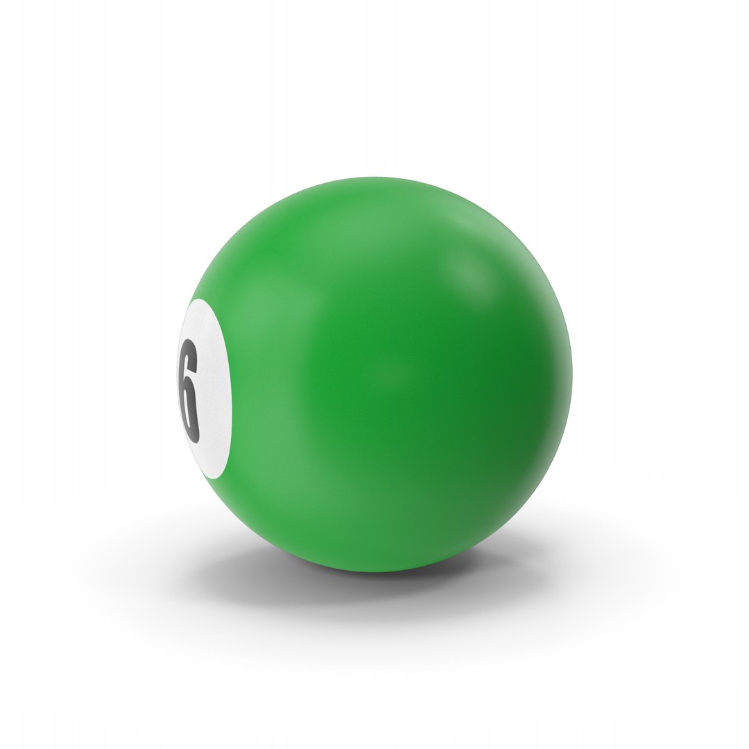 3D Pool Snooker Ball 6 Model - TurboSquid 2194878