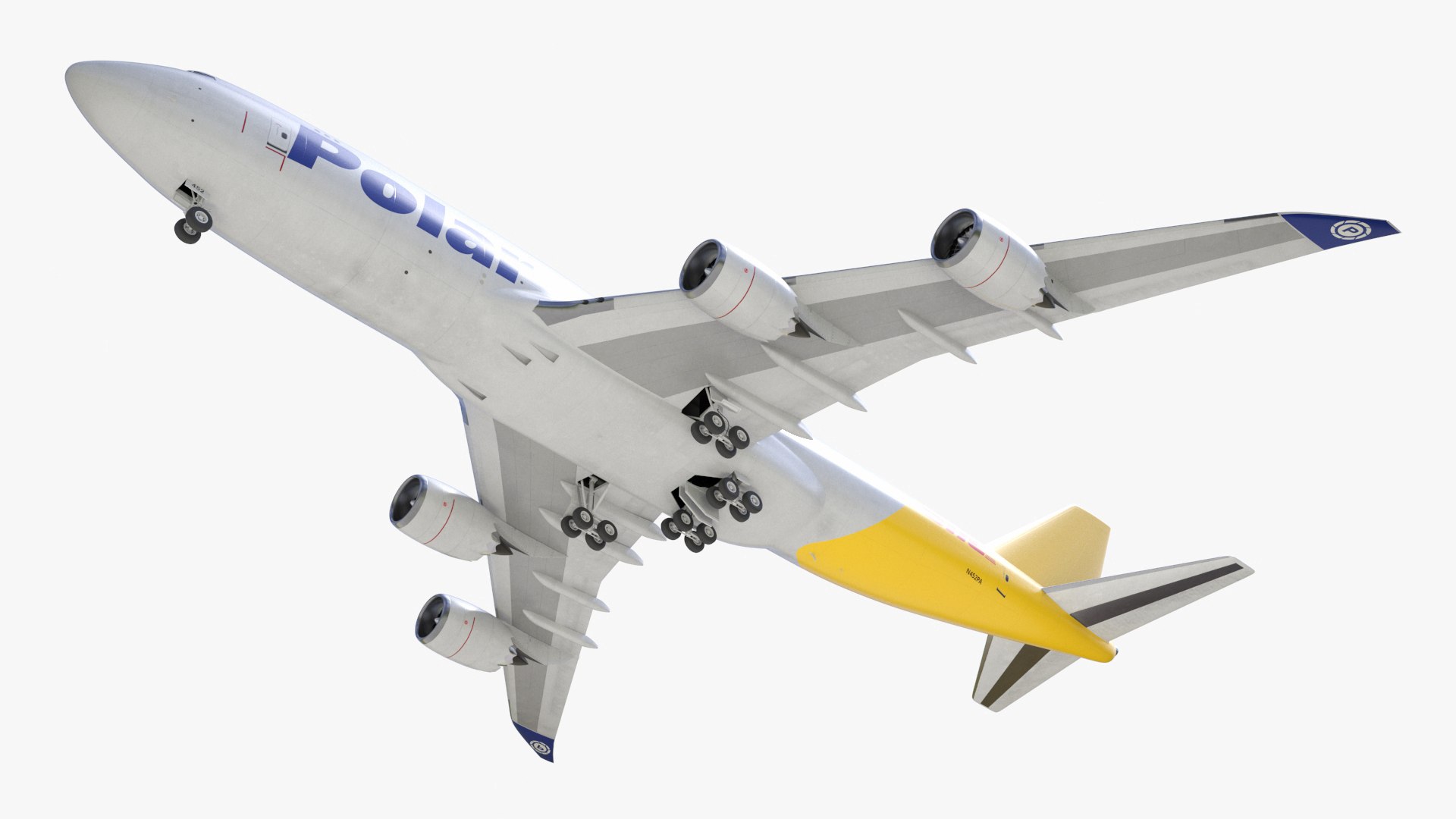Boeing 747-8 DHL Polar Air Cargo 3D Model - TurboSquid 2370043
