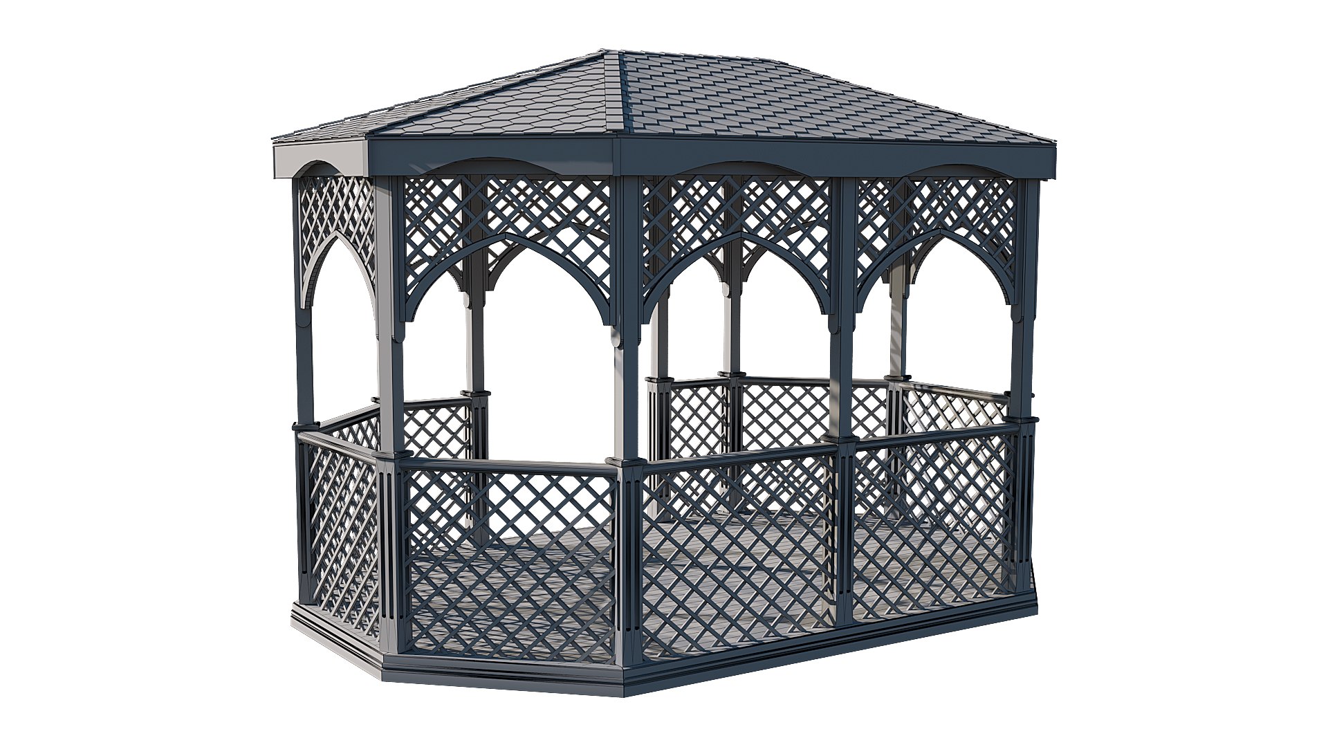 3D Architectural Gazebo Model - TurboSquid 1688805