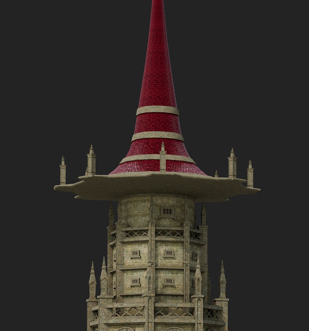 Fantasy Ancient Tower 3D - TurboSquid 1867212