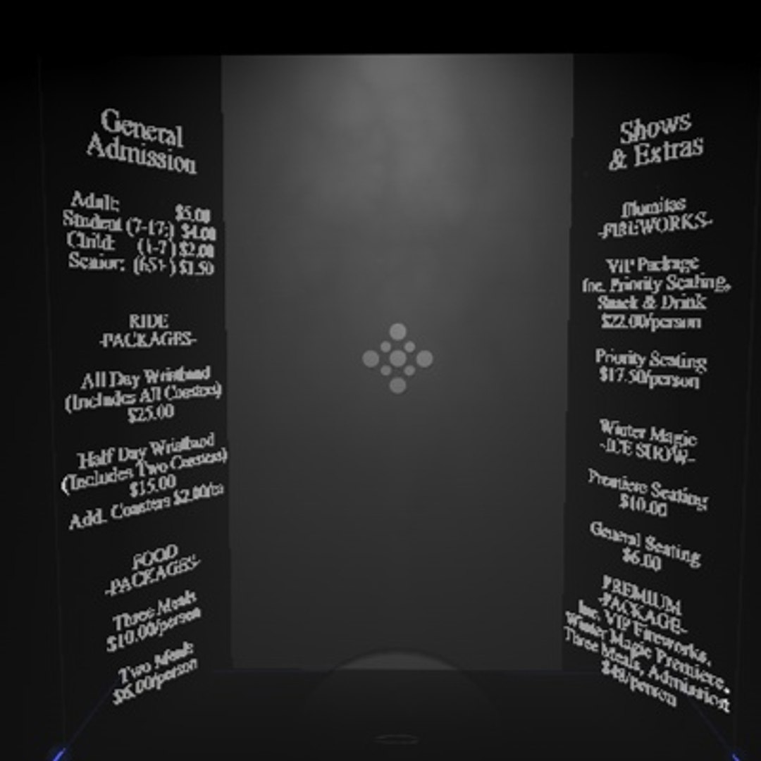 Admission Ticket Booth 3d Model