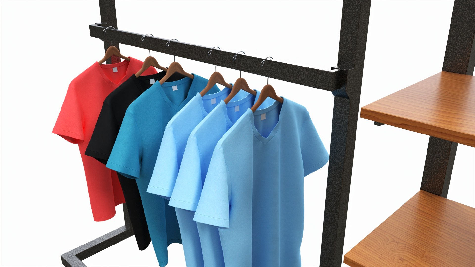 3D Store Wall Display Frame System - TurboSquid 2226127