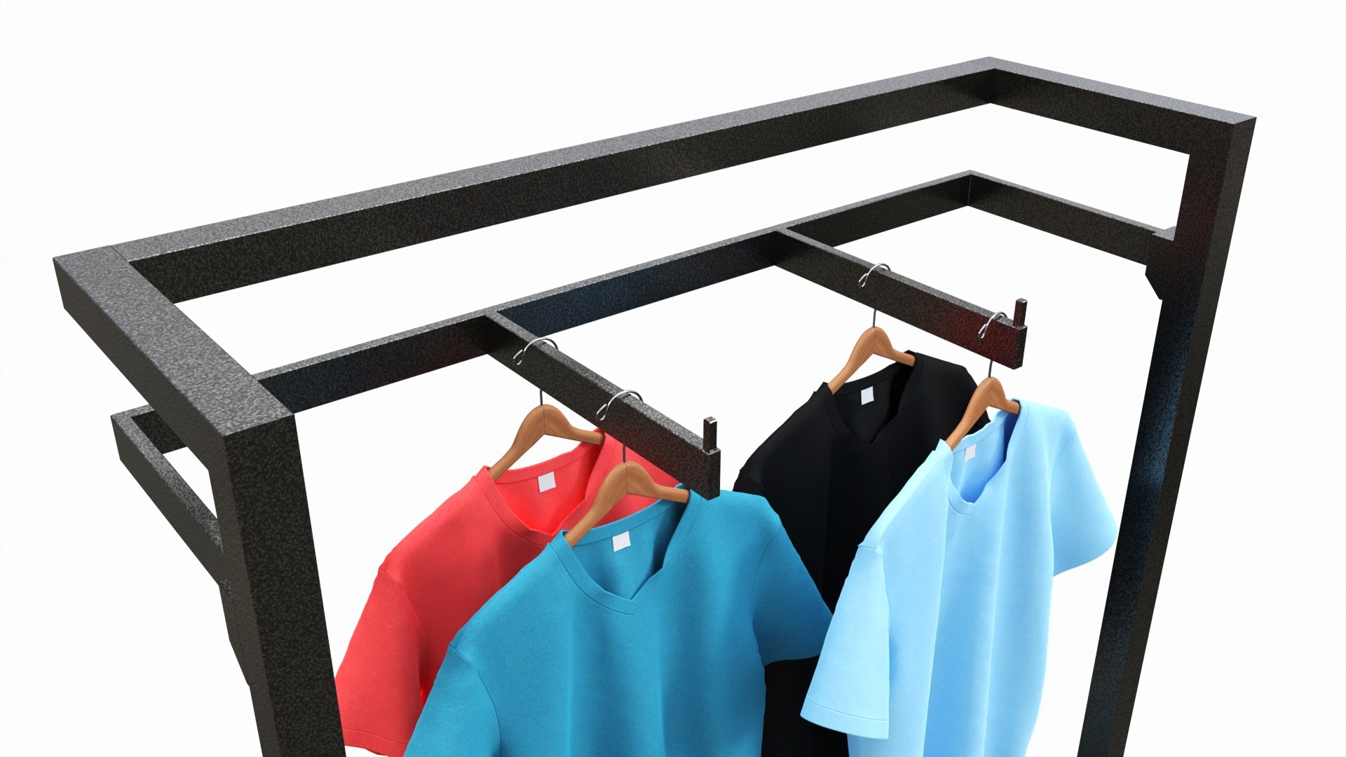 3D Store Wall Display Frame System - TurboSquid 2226127
