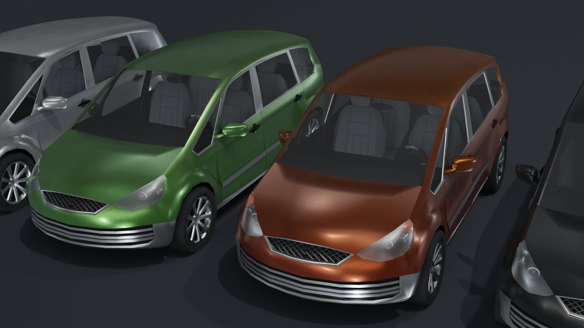 Generic Minivan Car Interior 3D Model - TurboSquid 1593268