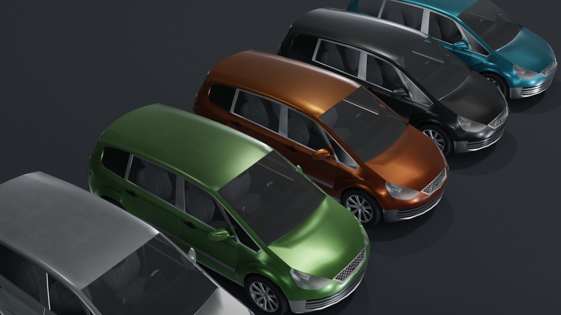 Generic Minivan Car Interior 3D Model - TurboSquid 1593268