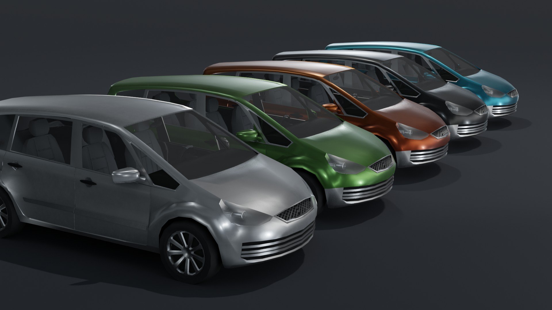 Generic Minivan Car Interior 3D Model - TurboSquid 1593268