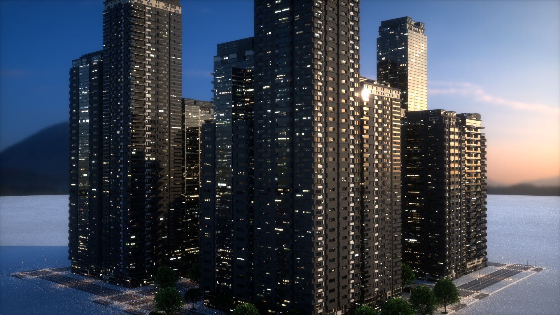 3D City Block Type A24 - TurboSquid 2091275