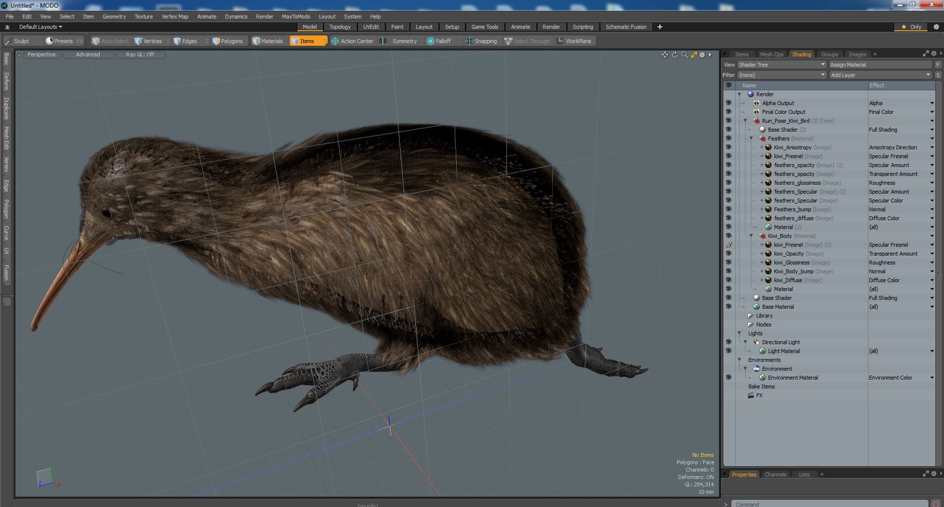 Run Pose Kiwi Bird Model - TurboSquid 2106173