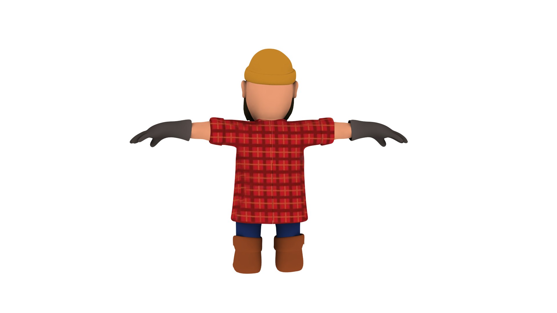 3D Cartoon Forest Man - TurboSquid 2090608