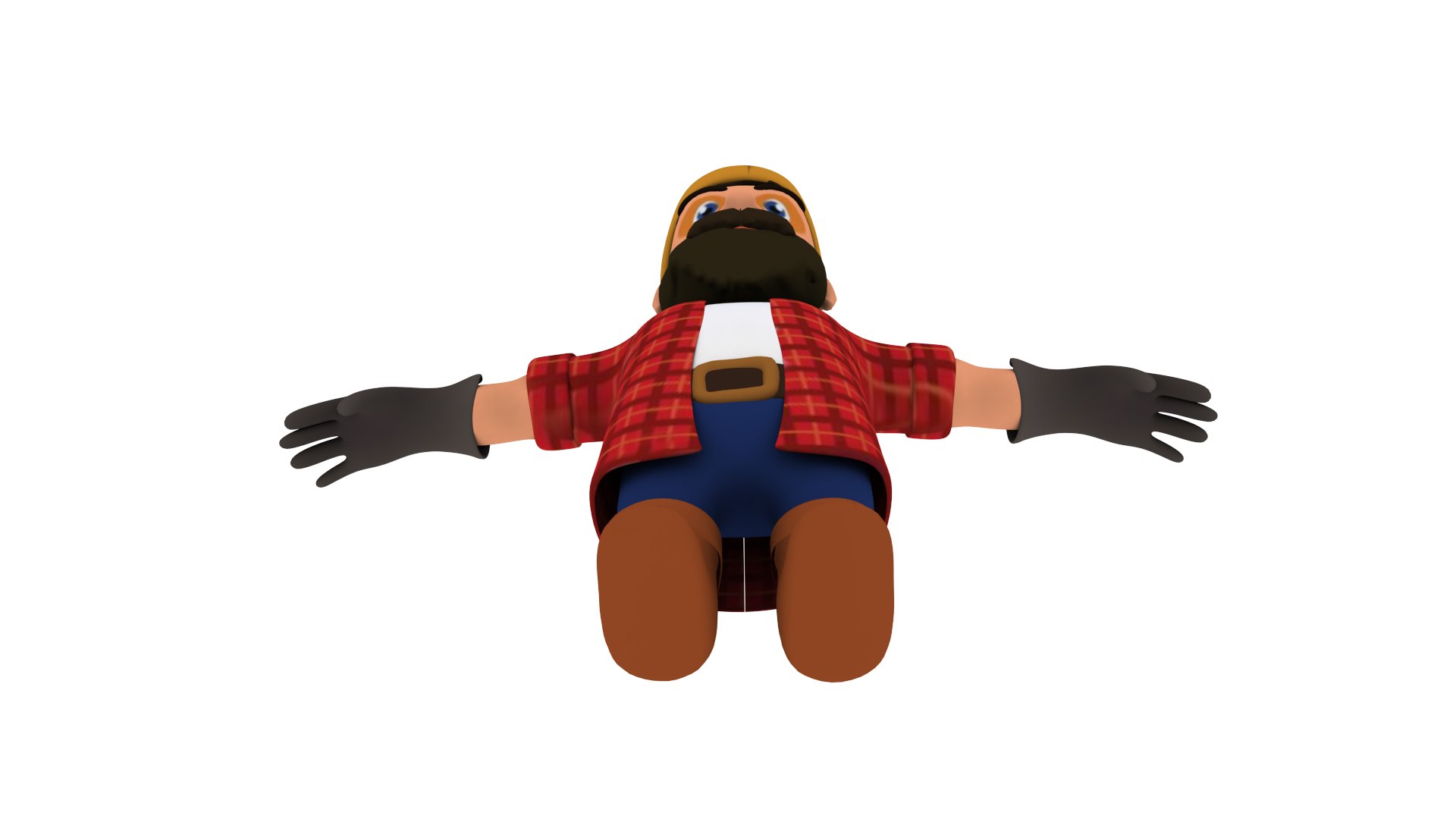 3D Cartoon Forest Man - TurboSquid 2090608